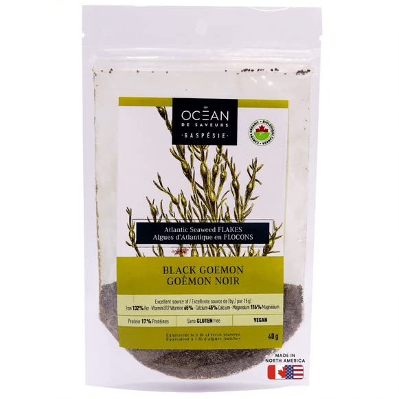 Black Goemon Flakes – Alga marina, 1.41oz, certificado canadiense ...