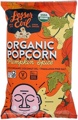 Amazon.com: LESSEREVIL Organic Chocolate Candy Cane Popcorn, 4.6 OZ