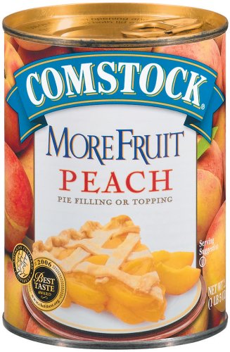 Amazon.com : Comstock MoreFruit Pie Filling or Topping - Peach - 1 Can ...