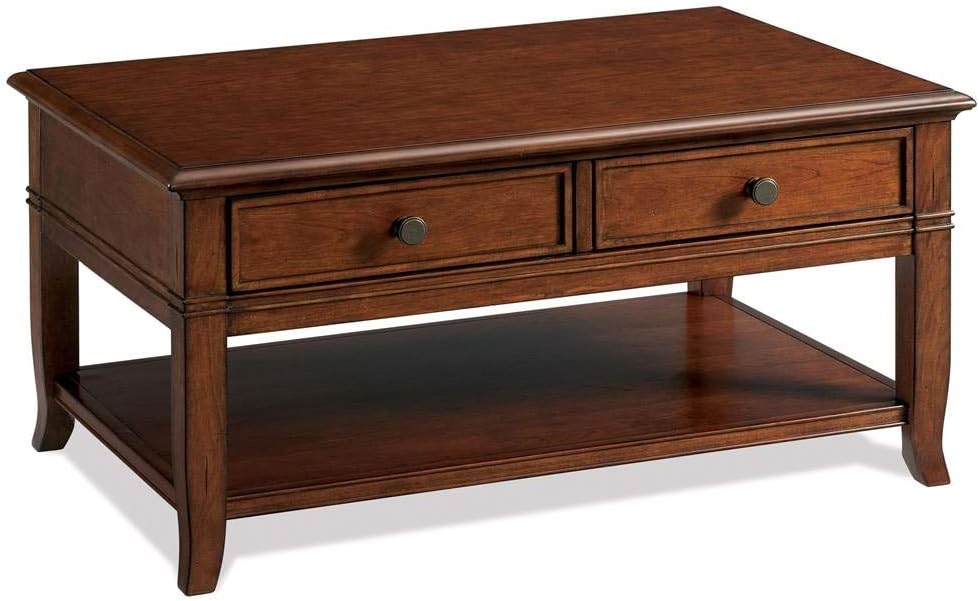 Amazon.com: Riverside Furniture Campbell Wood Coffee Table in Burnished ...