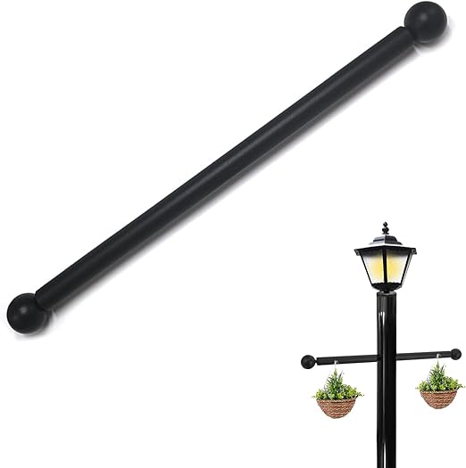 Lamp Post Cross Arm Steel Cross Arm Ladder Rest with Removable Knobs 16 ...