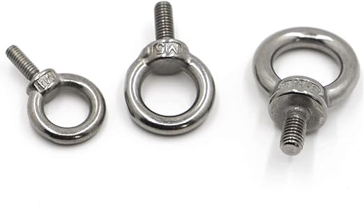 Eye Bolts Lifting Eye Bolt Loop Hole Cable Rope Ring Eye Bolt M3 M4 M5 ...