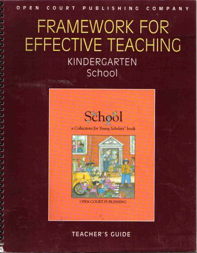 Framework for Effective Teaching Kindergarten School Teachers Guide ...