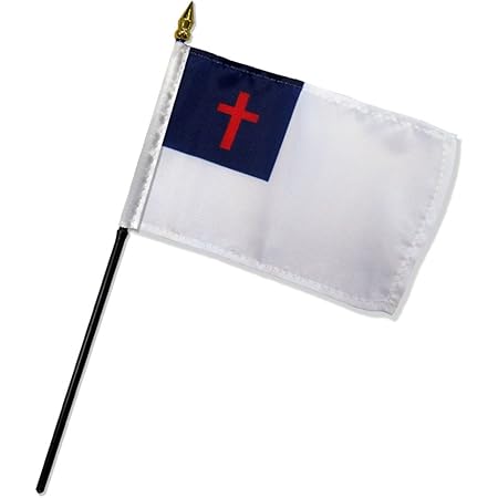 Amazon.com : US Flag Store Christian Hand Flag, 4 by 6-Inch : Outdoor ...