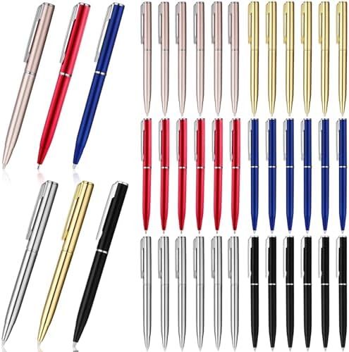 Teling 36 Pcs Small Ballpoint Pen Mini Pens Bulk 4 Inch Short Tiny ...