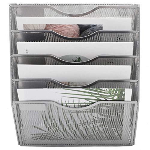 Snapklik.com : EASEPRES 5 Pocket Mesh Hanging Wall File Organizer, Wall ...