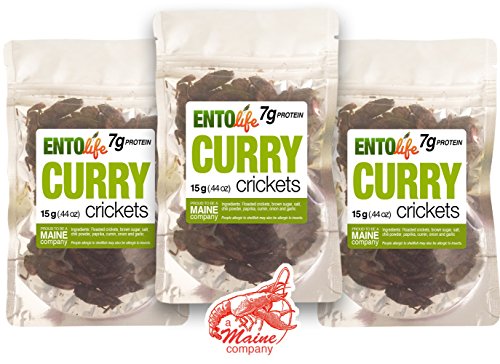 Roasted Edible Crickets - BBQ - Curry - Honey Mustard - New Larger ...