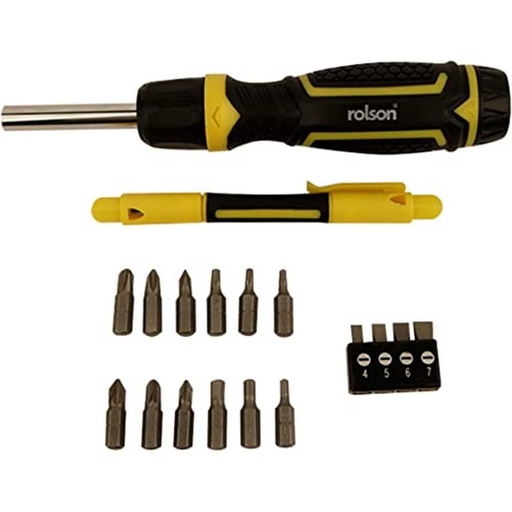 Amazon.com: Rolson 28451 22pc Ratcheting Screwdriver Set : Tools & Home ...