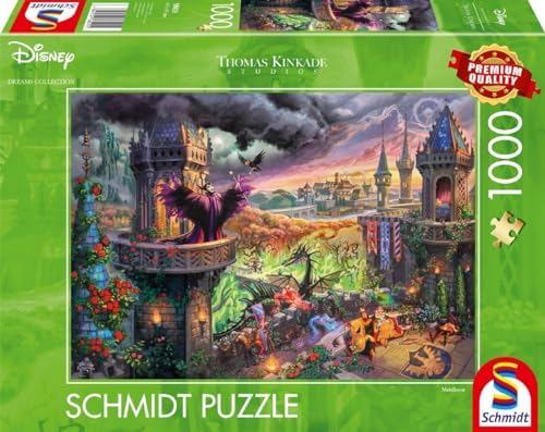 Schmidt | Thomas Kinkade: Disney Maleficent - 1,000 Pieces | Adult ...