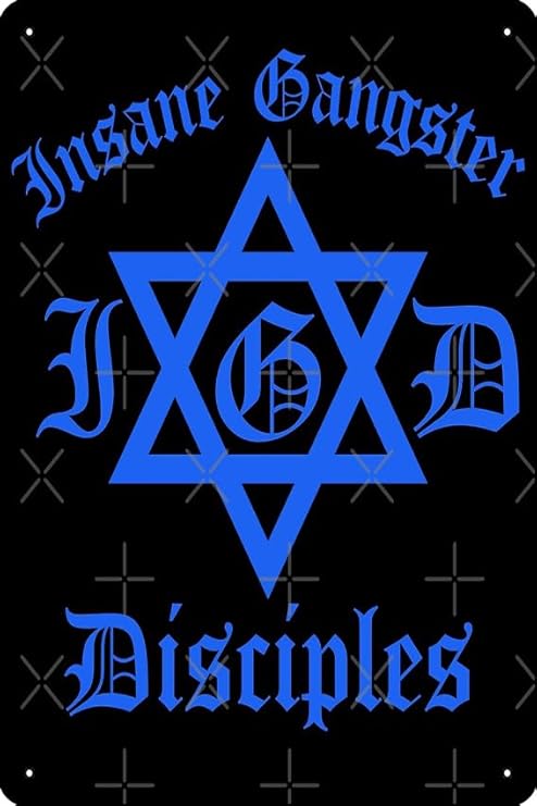 Amazon.com: Insane Gangster Disciples IGD Metal Print Metal Tin Sign 12 ...