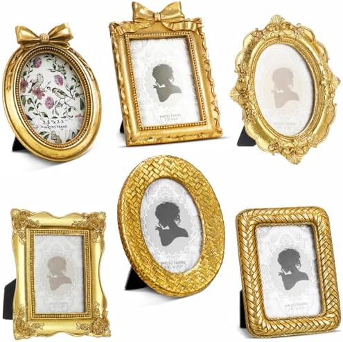Amazon.com - Vicenpal 3 Pcs Tiny Picture Frame Small Vintage Oval ...