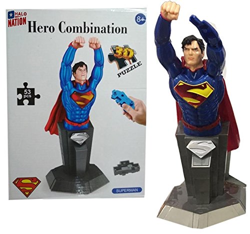 Justice League Theme Superman Block Set for Kids - 3D Puzzle Superman ...