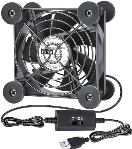 Amazon.com: Marame Small USB Computer Fan 80mm, 5V USB Powered Fan for ...