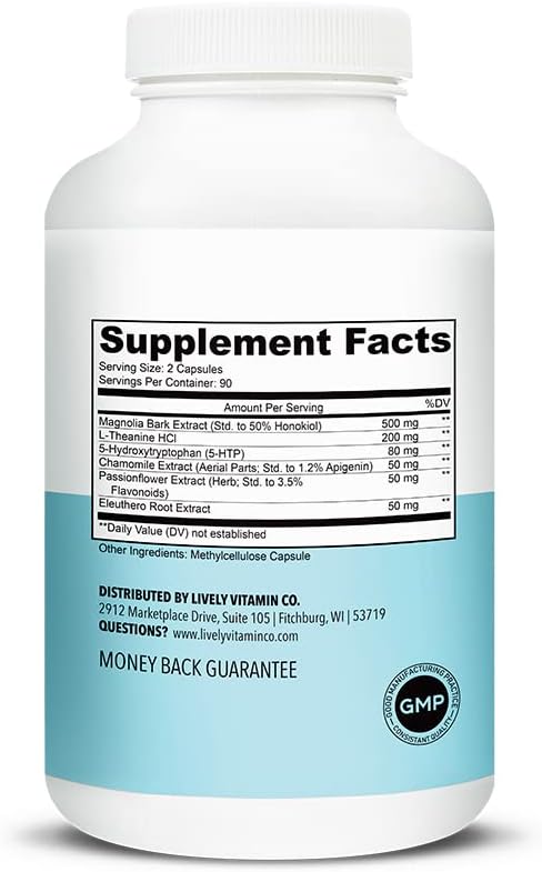 LIVELY VITAMIN CO. Chill Pill – Relax – Relájese – Sueño – Calma ...