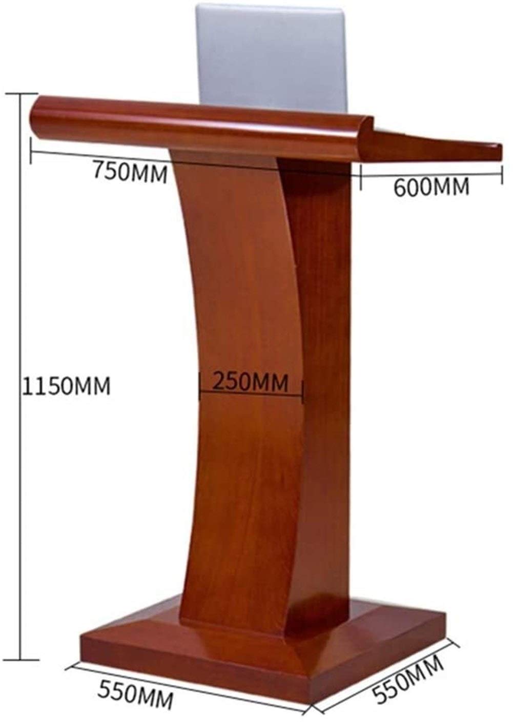 DALIBAI Podium Mobile Rolling Lectern Podium Table Hosting Reception ...