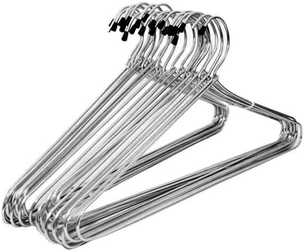 AMENSHREE Strong Durable Steel Cloth Hanger Pack of 12 Pieces (Blue, 12 ...