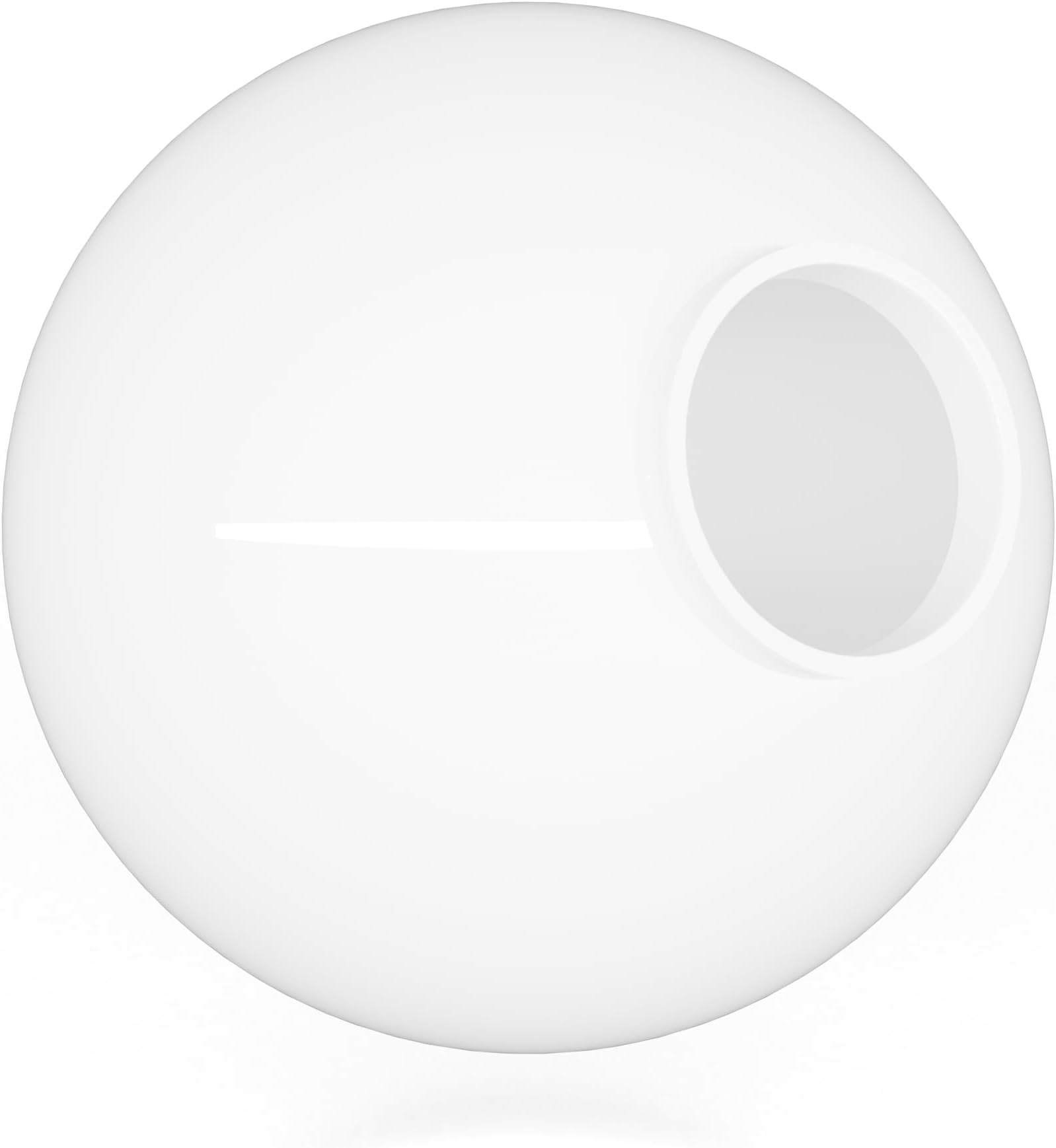 17 Inch White Polyethylene Macho Acorn Lamp Post Globe with 6 Inch Neck ...