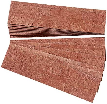 Aspect Peel and Stick Stone Overlay Kitchen Backsplash - Weathered ...