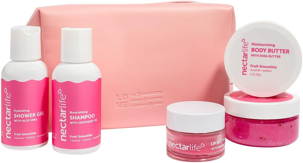 Amazon.com : Nectar Life Daily Glow Kit Body Skin Care Set, Full-Size ...