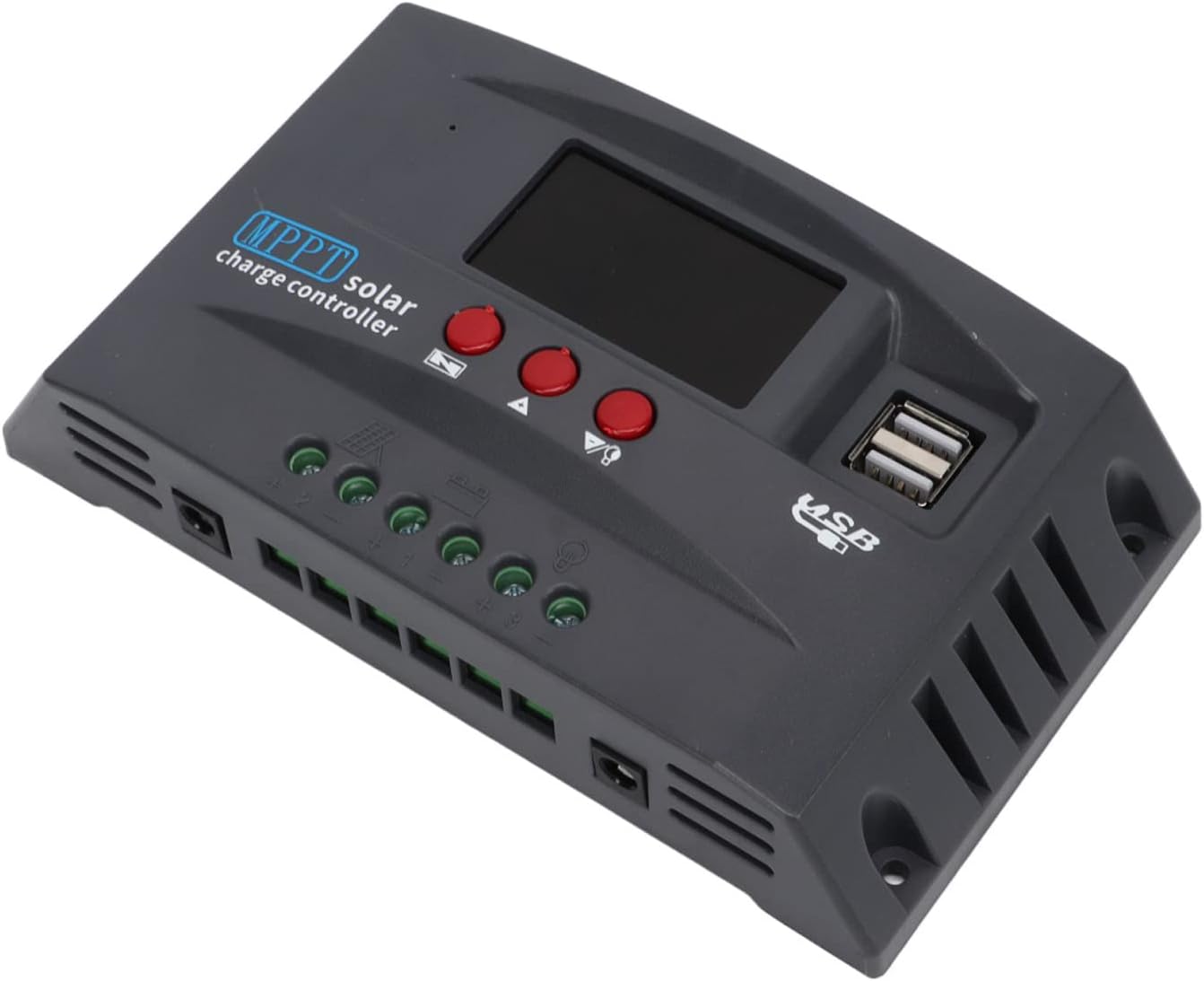 Amazon.com: Honio Solar Controller, High Efficiency 12V 24V MPPT Solar ...