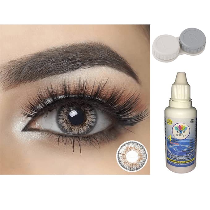 Diamond Eye Coloured Contact Lenses (1 pair lens per box) - Grey ...