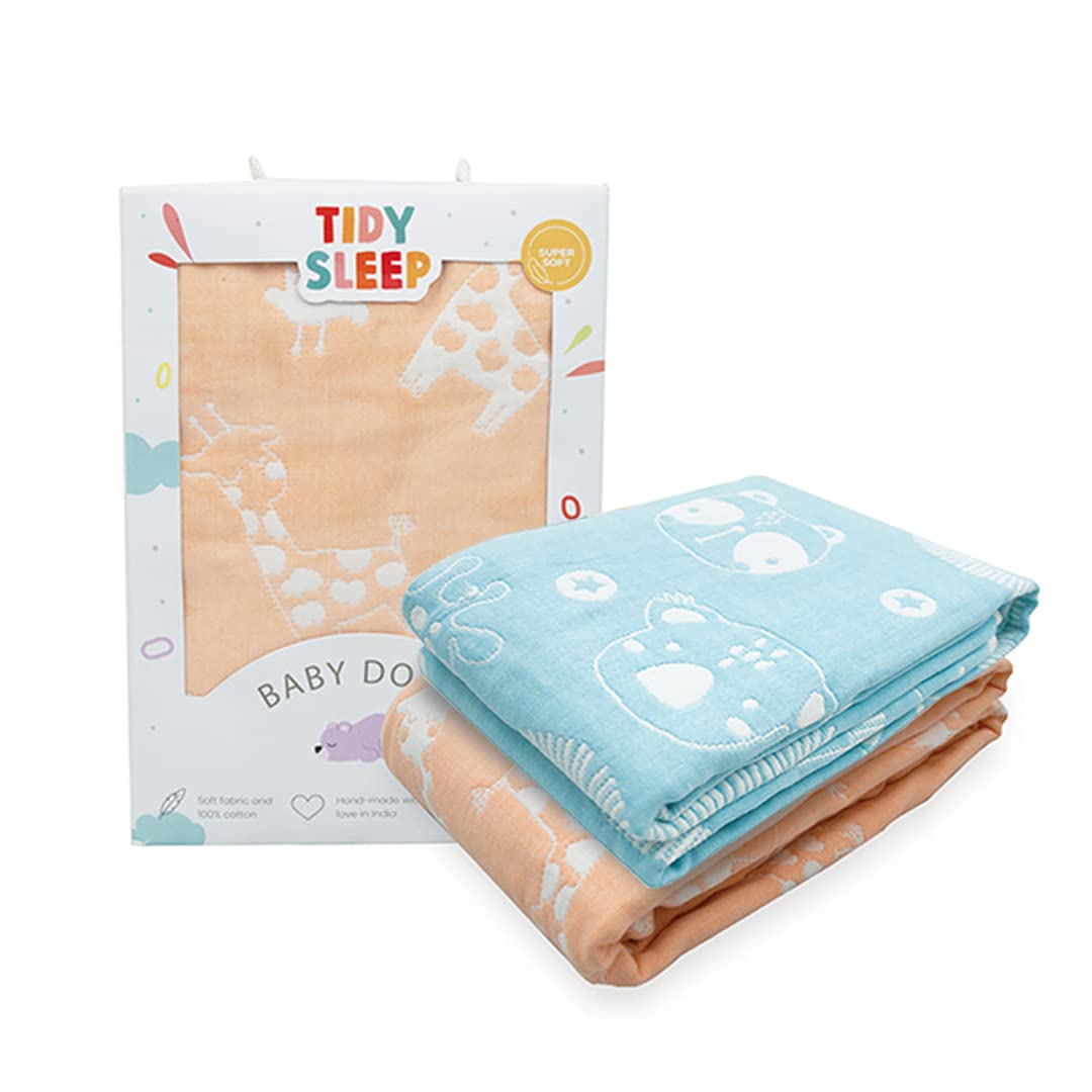 Buy TIDY SLEEP Baby Blankets 6 Layer Wraper 100% Cotton Stroller Cover ...