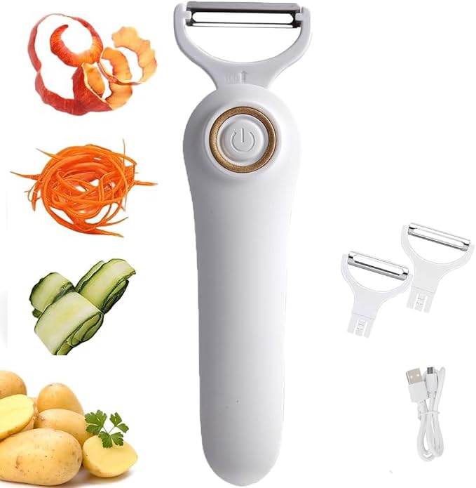 Amazon.com: Milex Cordless 3 Blade Electric Peeler, Milex Electric ...