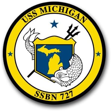 Amazon.com: US Navy Ship USS Michigan SSBN-727 Decal Sticker 3.8 ...