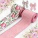 Amazon.com: Hying 2 Rolls Spring Flowers Ribbons for Wreath Bows, 2.5"× ...