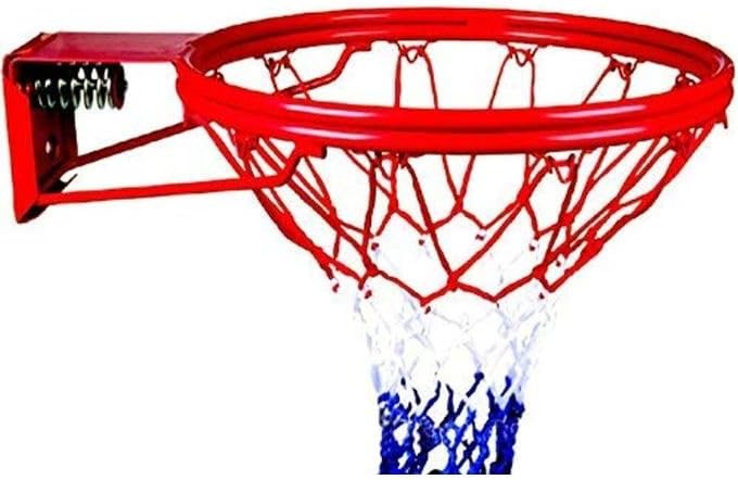 18" Diameter Professional Spring-Loaded Double Basketball Hoop Wall ...