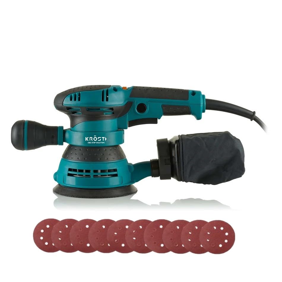 KROST Random Orbital Sander 450W, Electric Sander Copper Armature, Disc ...