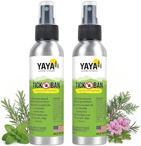 Amazon.com: Yaya Organics Tick Ban DEET-Free Mist Spray - Made in USA ...