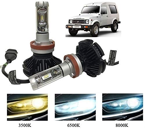 Neeb Traders Maruti Suzuki Gypsy X3 Glass Led Headlight Bulb (Set of -2 ...