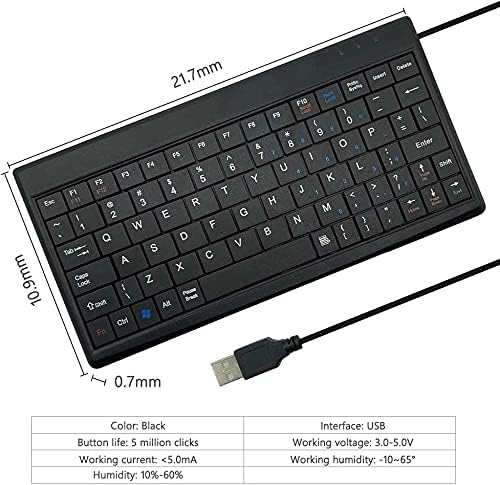 USB Mini Keyboard, Mini Keyboard for Raspberry Pi 4, Mini Keyboard ...