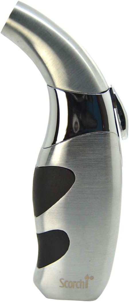 Amazon.com: Scorch Torch Butane Satin Finish Stainless Steel Curved ...