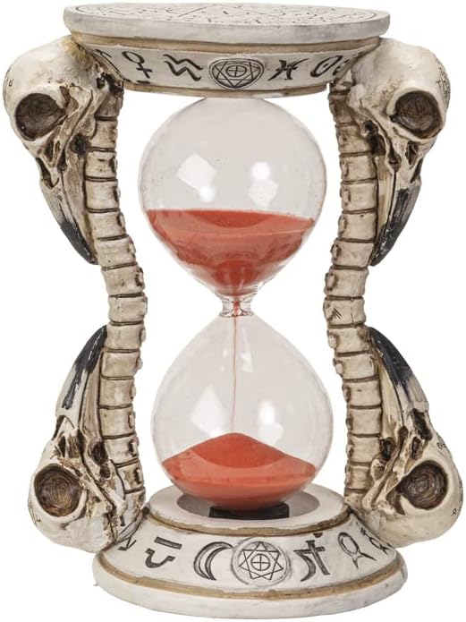 Amazon.com: Pacific Giftware Raven Skull Sand Timer, 7 Inches, Resin ...