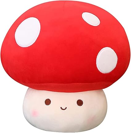 Amazon.com: XSHYE Cute Mushroom Plush Kawaii Doll Mushroom Plushie ...