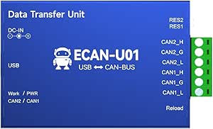 Amazon.com: CAN2.0 Debugger CAN to USB Converter Bus Analyzer ECAN-U01 CAN-Bus Bidirectional 2 ...