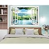 Amazon.com: FLFK Fake Window Wall Sticker - Landscape Faux Window Wall ...