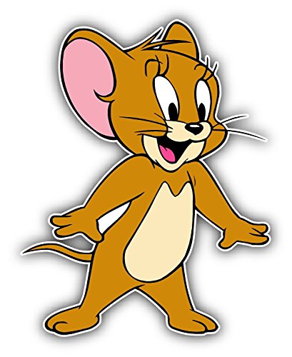 cartoon Tom and Jerry Happy Car Bumper Sticker Decal - Longer Side 14 ...