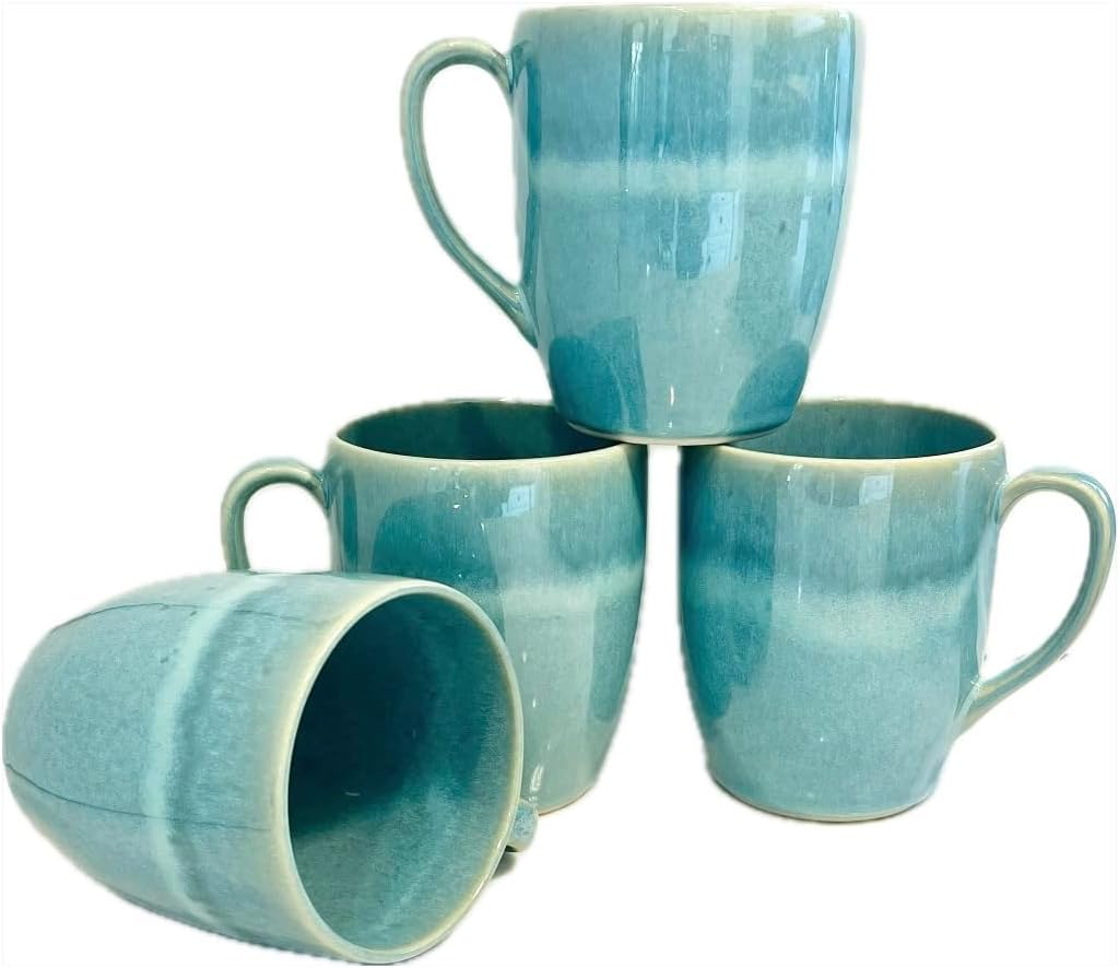 Amazon.com | CeramicAzoia Dinnerware Set of 4 (Atacama Green, Mug ...