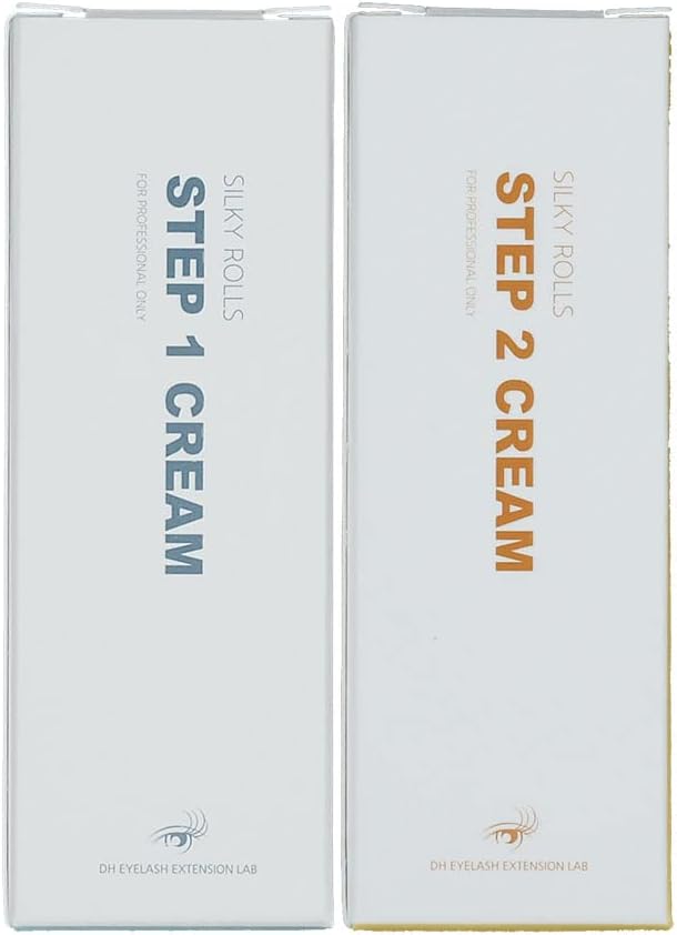 Amazon.co.jp: 【シルキーロールズ】付けまつ毛カールセットクリーム（STEP1/ STEP2セット） : ビューティー