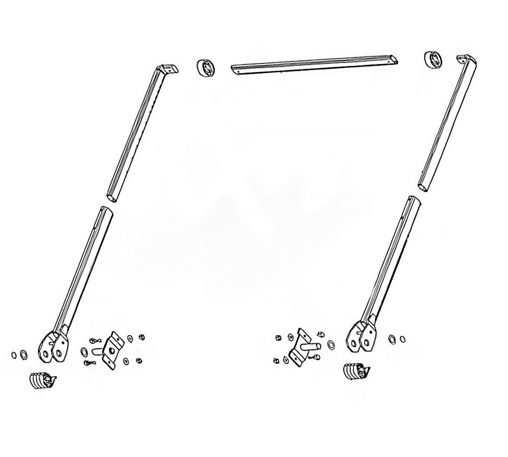 Amazon.com: Mytee Products Aluminum Tarp Arm Kit for 4-Spring Electric ...