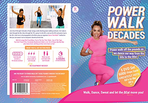 Power Walk Through The Decades 5 DVD Set: Walk, Dance And Sweat With ...