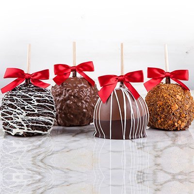 Amazon.com : Assorted Chocolate Apples, 4 Pack | River Street Sweets ...