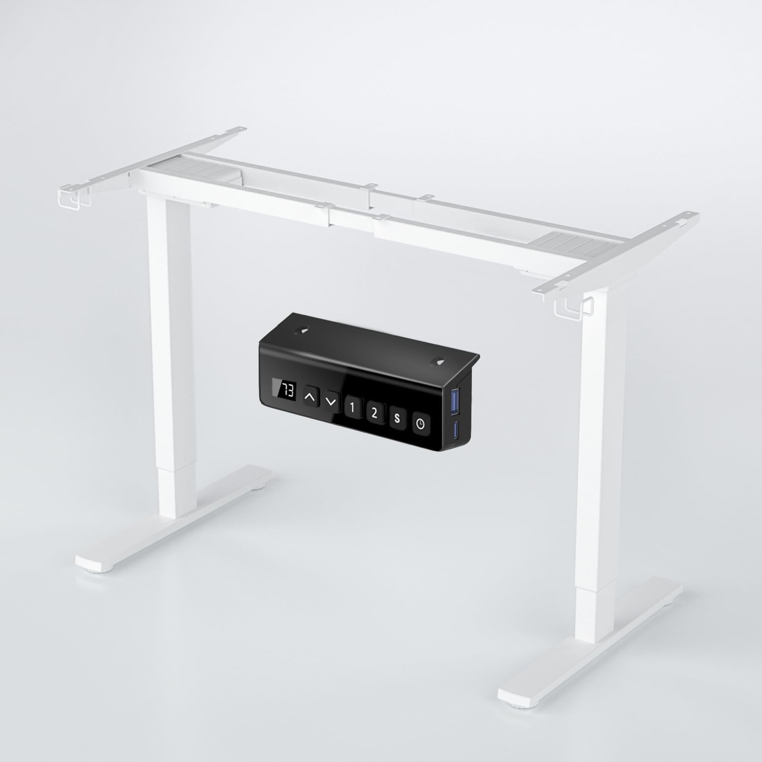 Amazon | ERGOMAKER 電動昇降デスク スタンディングデスク 電動式昇降デスク 脚 パソコンデスク オフィスワークテーブル 人間工学デスク ゲーミングデスク メモリー機能付き ...