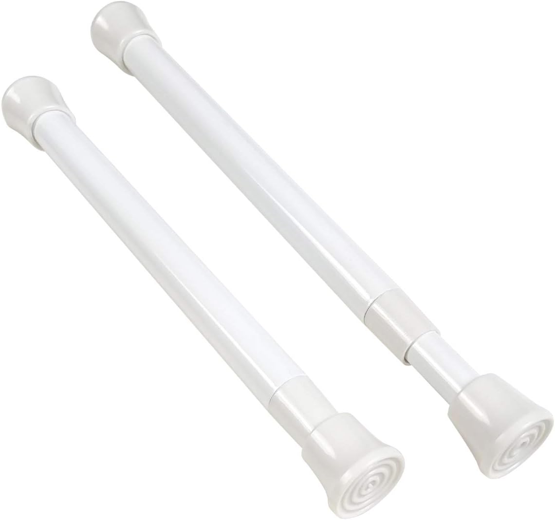 Amazon.com: KXLIFE 2 Pack Small Spring Tension Curtain Rod for Window ...