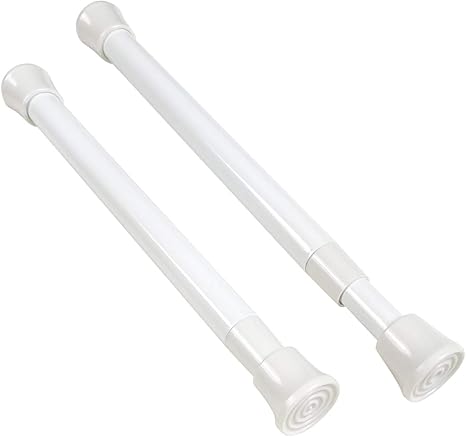 Amazon.com: KXLIFE 2 Pack Small Spring Tension Curtain Rod for Window ...