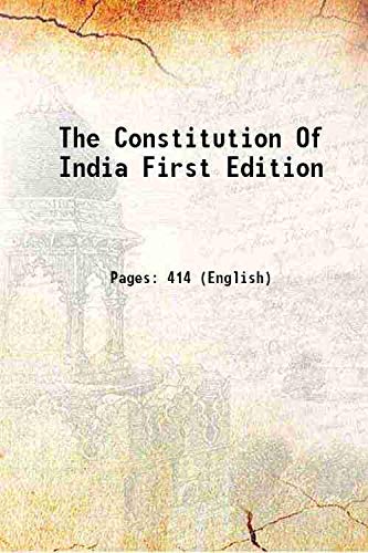 Amazon.in: Buy The Constitution Of India First Edition 1950 Book Online at Low Prices in India ...