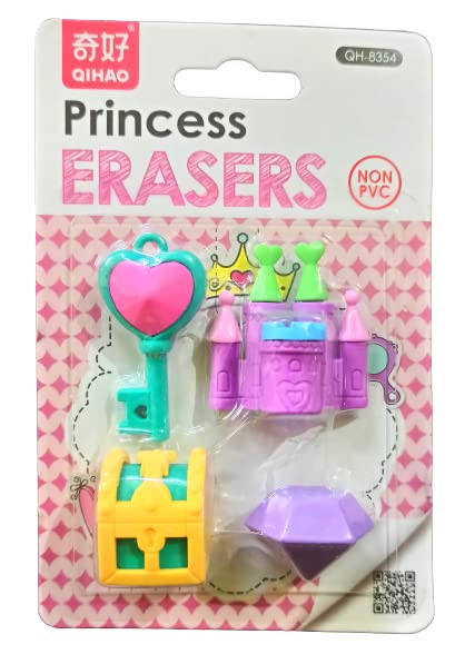 AK Store 3D Princess Castle, Key, Jewellery Box, Diamond Shape Rubber ...